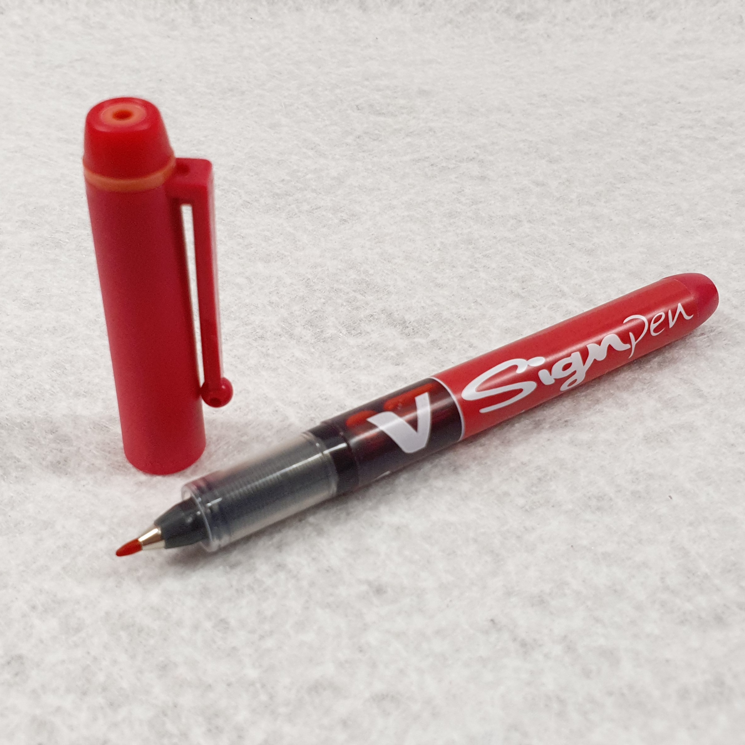 Pilot V Sign Pen Red – Suomen Taidetarvike
