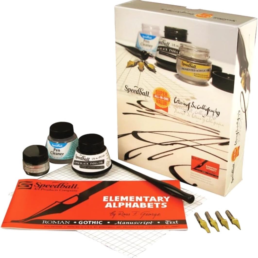 Speedball Super Value Lettering & Calligraphy Kit – Suomen Taidetarvike